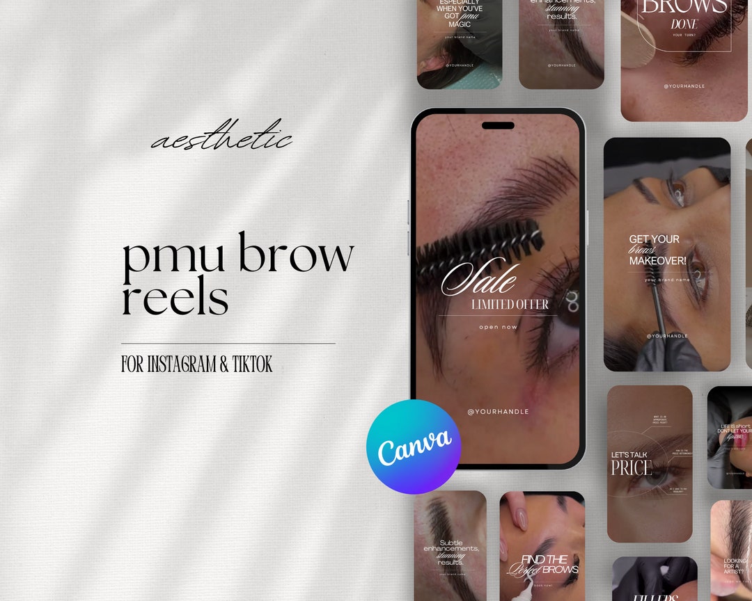 Microblading PMU Brows Instagram Reels, Permanent Makeup Artist, PMU ...