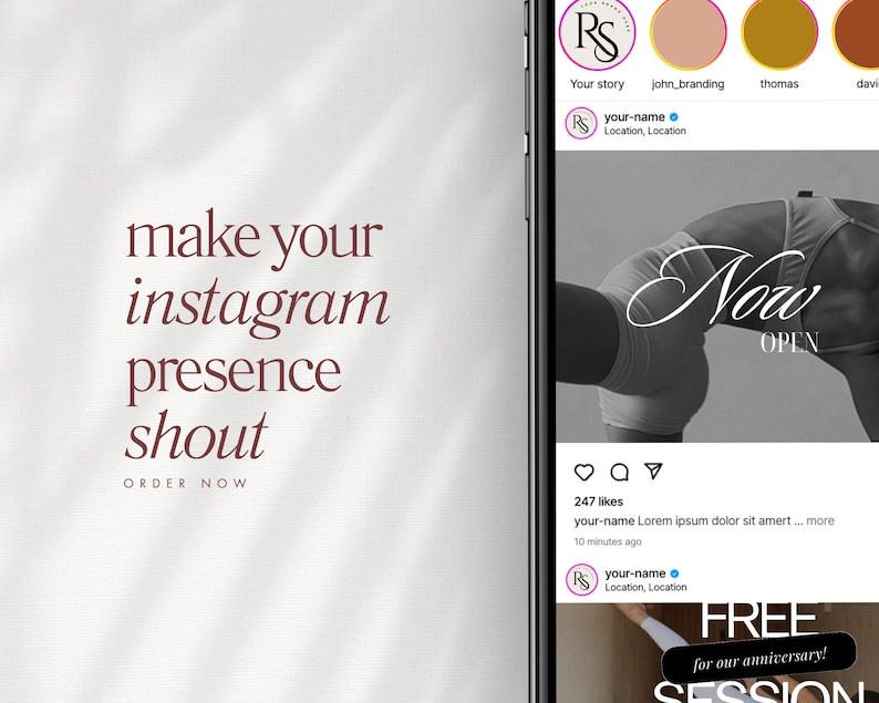 Pilates Instagram Post Templates, Pilates Coach Social Media Content ...