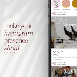 Tax Preparer Instagram Templates | Tax Preparation Flyers | Tax Prep ...