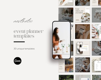 Editable Event Planner Instagram Post Templates, Event Planner Social ...