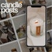 Candle Instagram Post Templates, Editable Canva Designs - Etsy