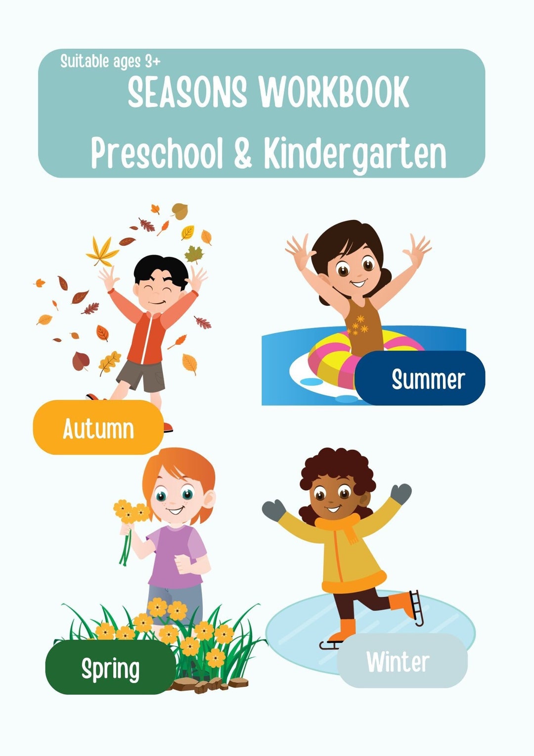 Seasons Workbook/worksheet Activities Educational Learning - Etsy