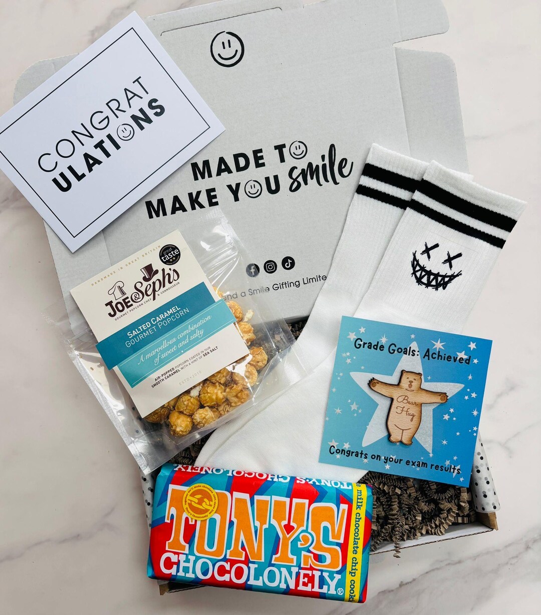 GCSE Exam Results Gift Box for Boys, GCSE / A Level Congratulations ...