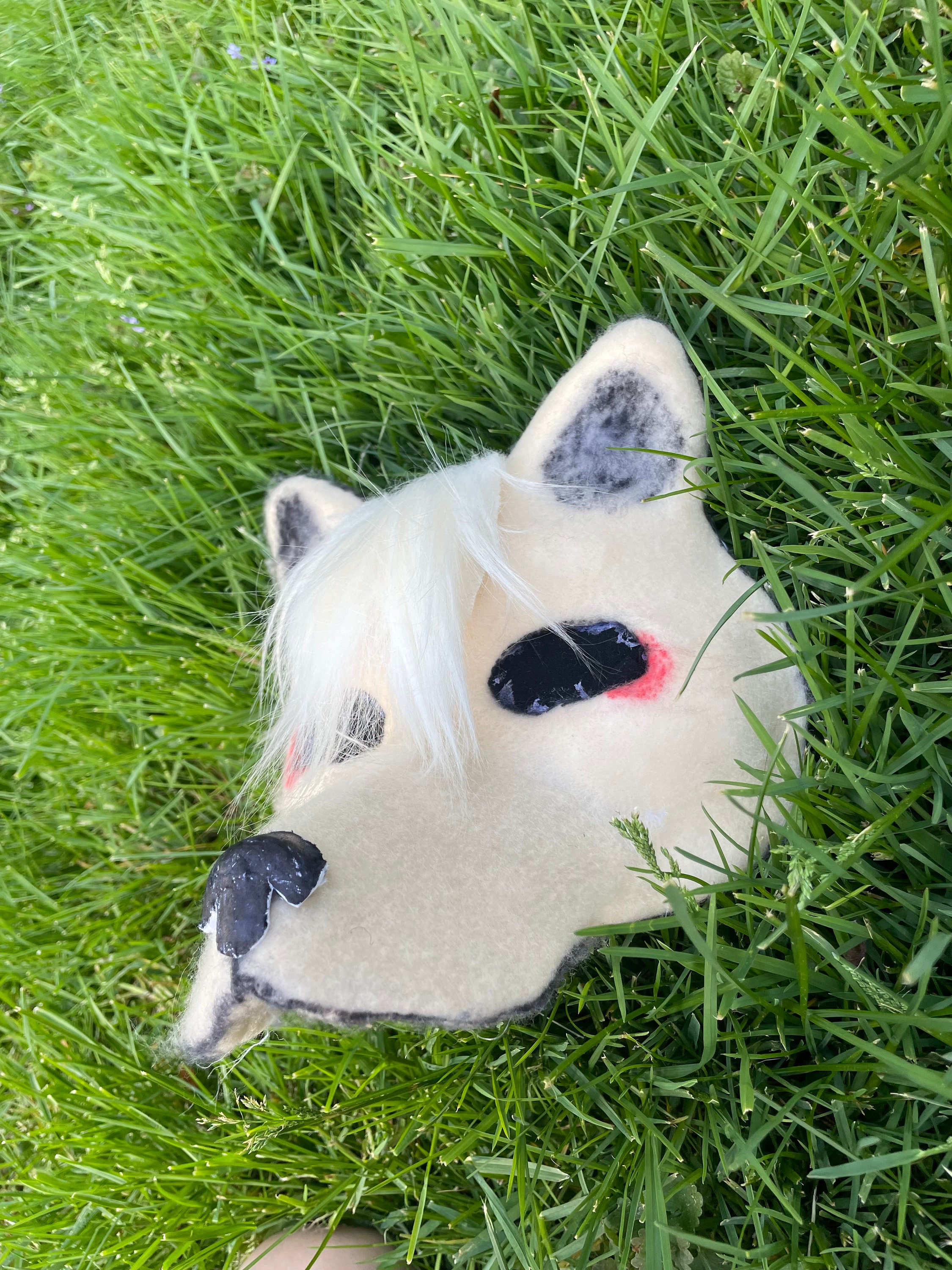 Handmade Arctic Fox Therian Mask - Etsy