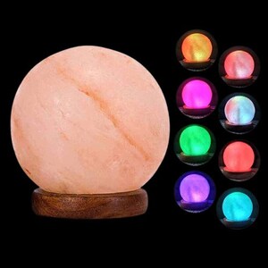 USB Himalayan Sphere Salt Lamp - Etsy