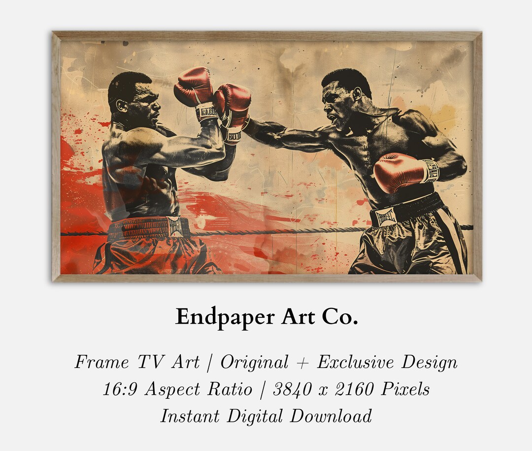 Muhammad Ali Vs Joe Frazier: Boxing Art for Samsung Frame TV (digital ...