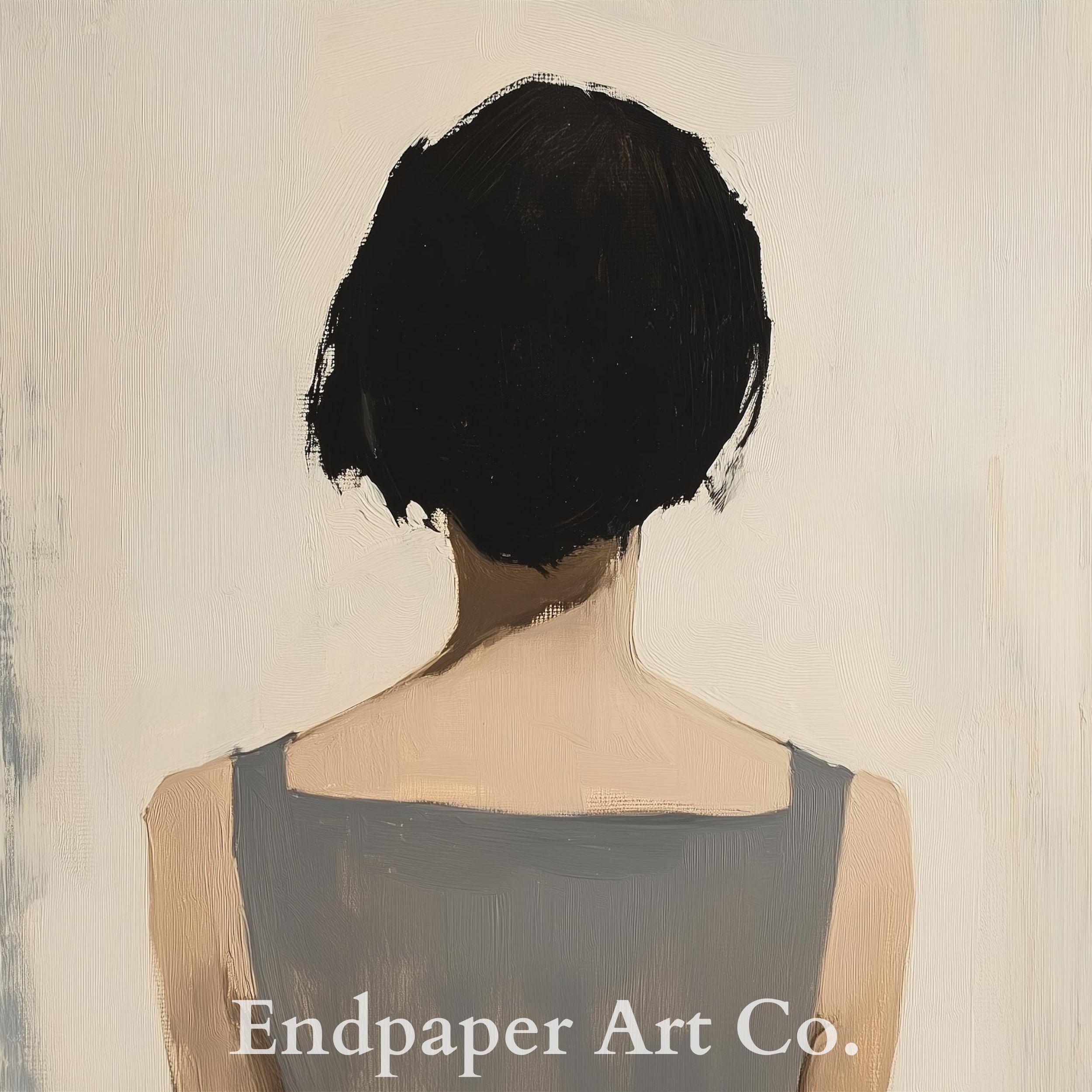 Female Figure Back View Frame Tv Art | Instant Digital Download for 16: ...