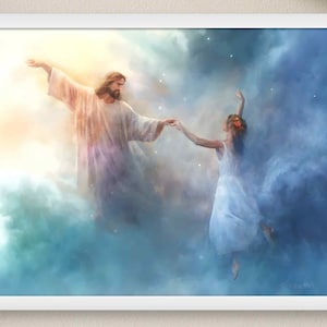 A Dance With God, Christian Art, Jesus Christ Dancing With Ballerina ...