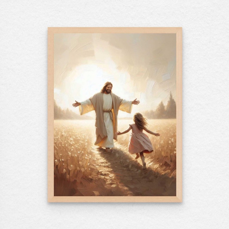 Jesus Pictures With Little Girl - Etsy