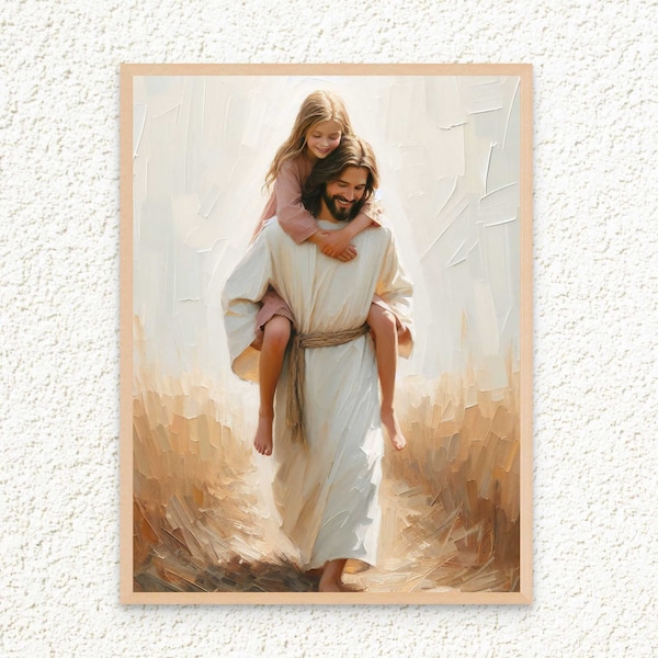 Little Girl Jesus Wall - Etsy