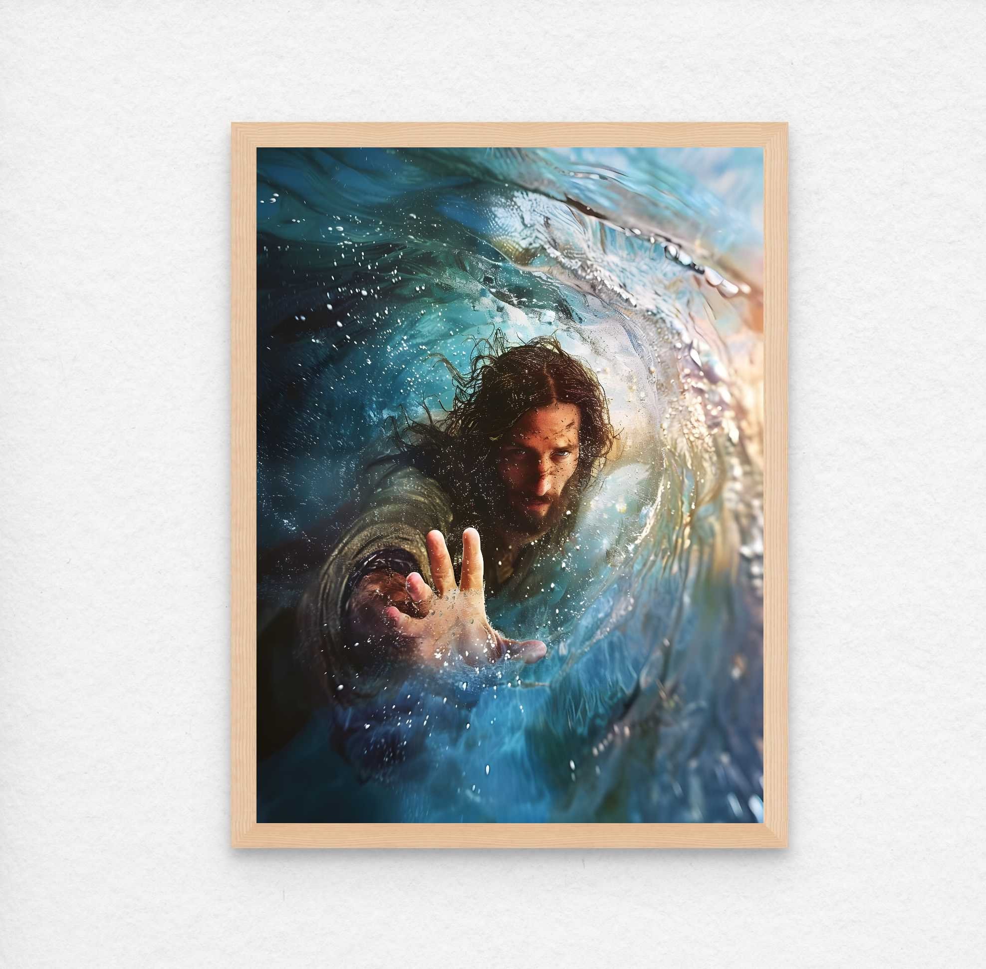 Hand of God, Christian Art, Jesus Painting, Jesus Saves Peter, Jesus ...
