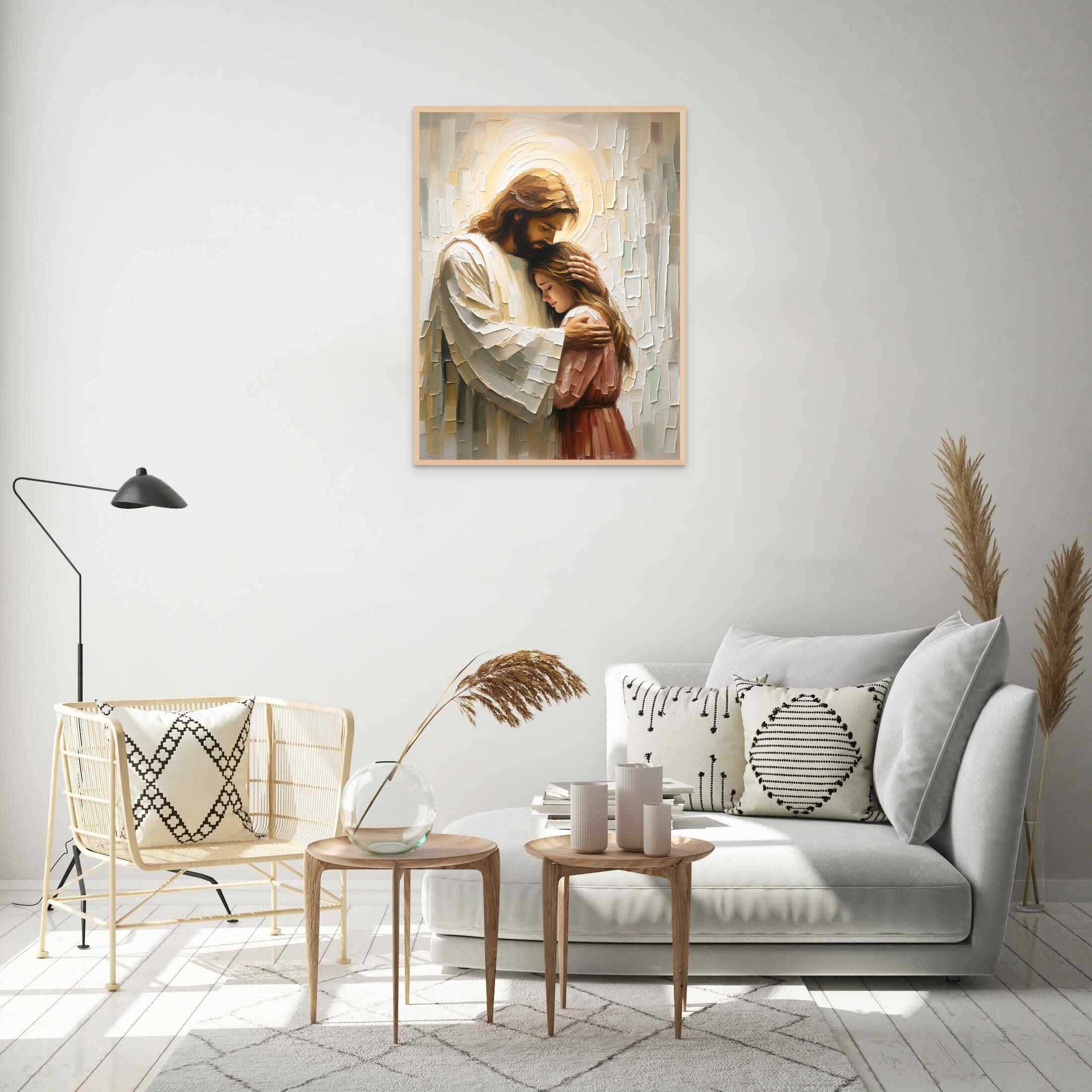 Comforted by Him, Christian Art, Jesus Comforting Woman, Jesus Wall Art ...