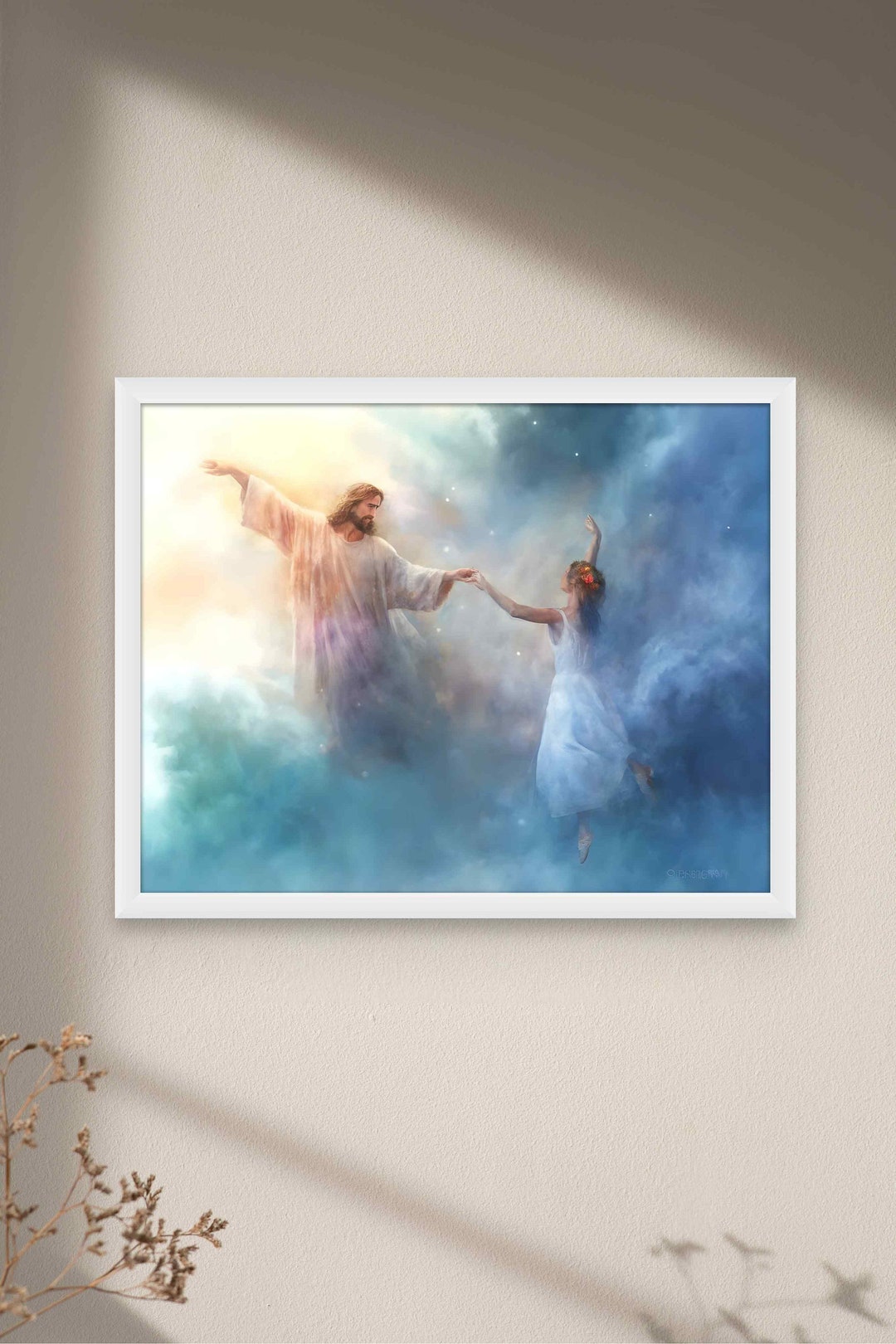 A Dance With God, Christian Art, Jesus Christ Dancing With Ballerina ...