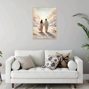 Guide Me Lord, Christian Painting, Jesus Walking With Woman, Jesus ...