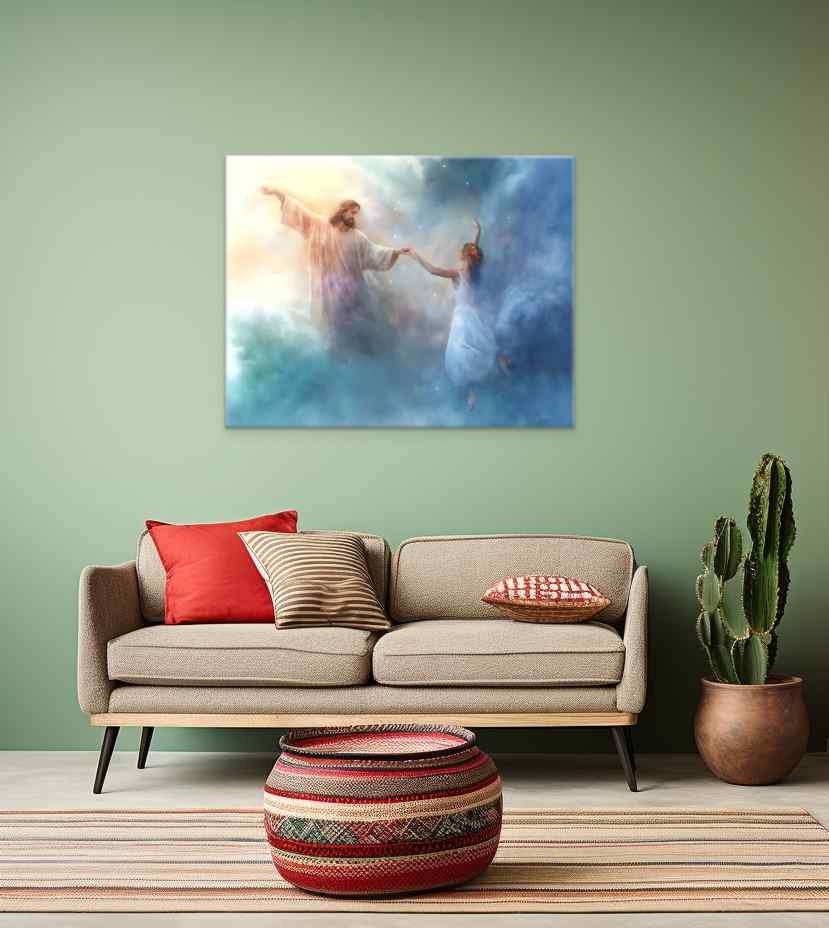 A Dance With God, Christian Art, Jesus Christ Dancing With Ballerina ...