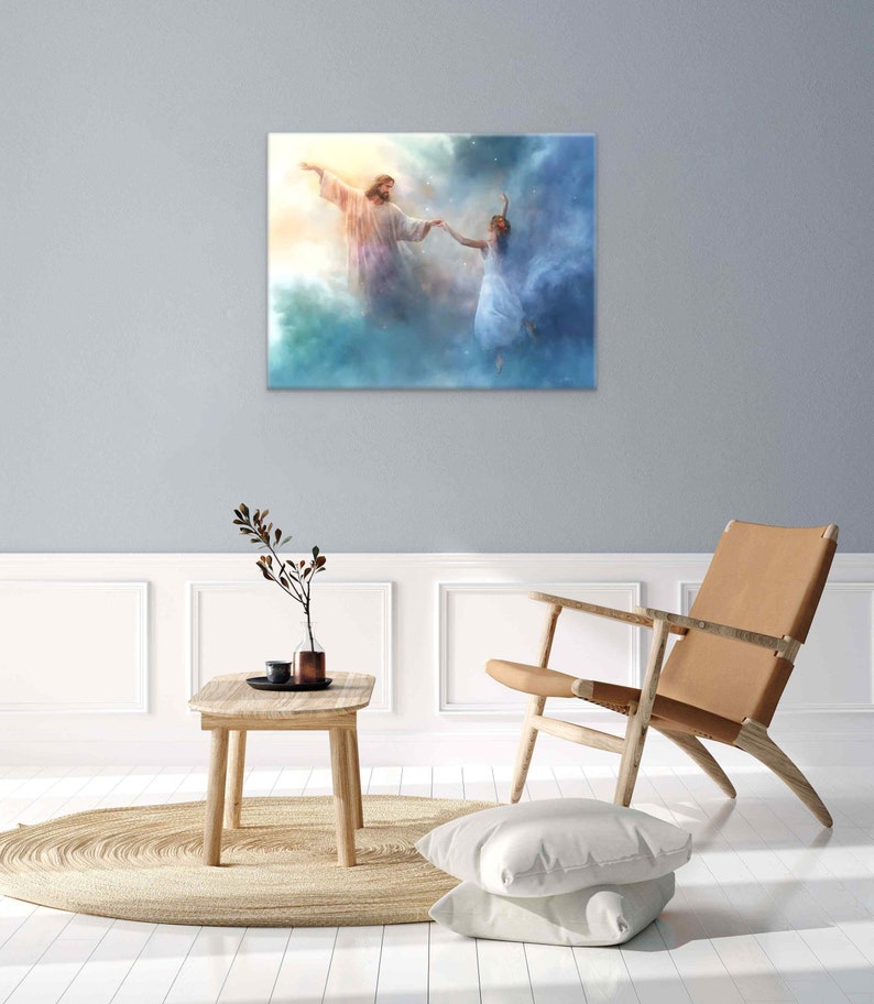 A Dance With God, Christian Art, Jesus Christ Dancing With Ballerina ...