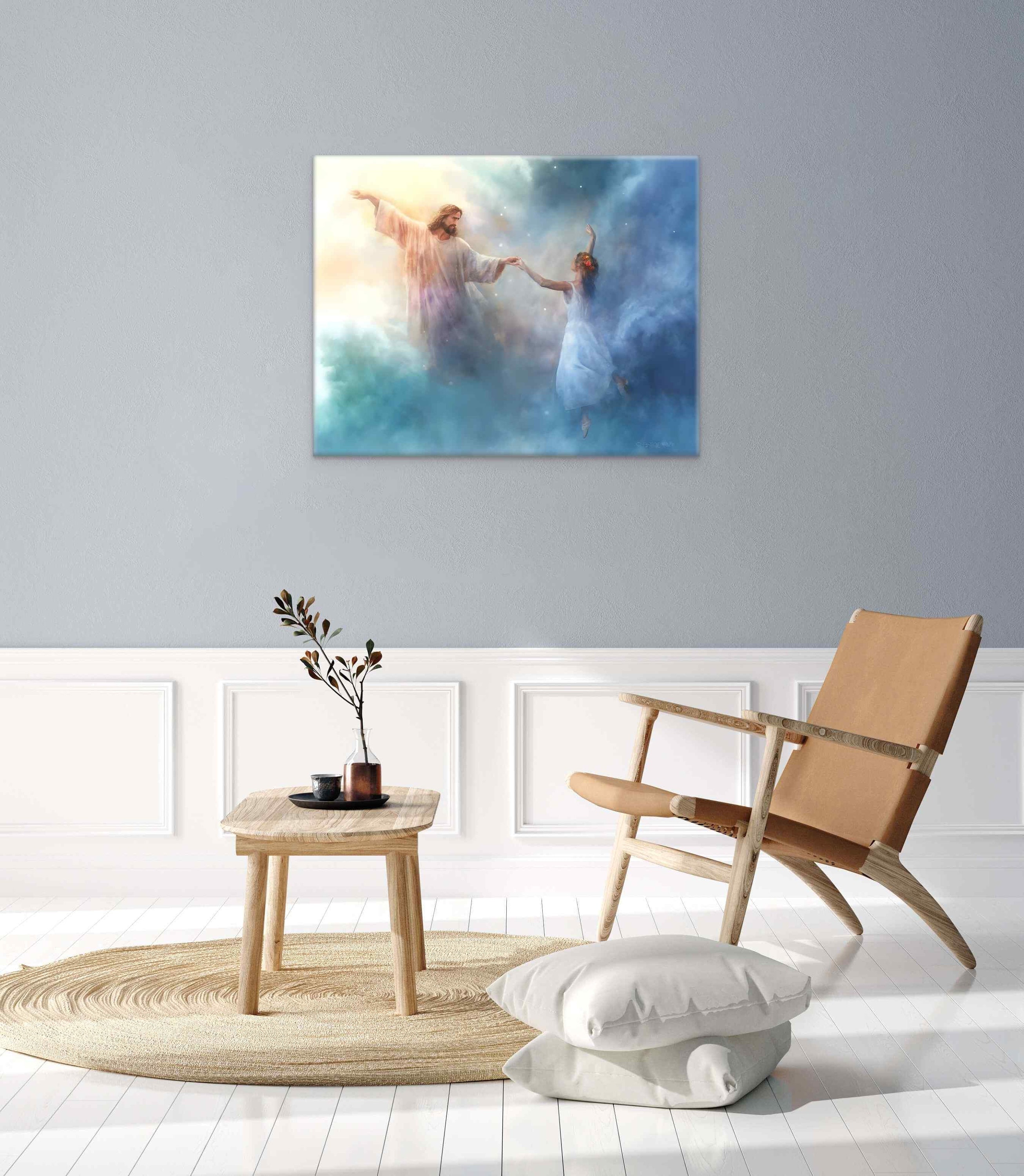 A Dance With God, Christian Art, Jesus Christ Dancing With Ballerina ...