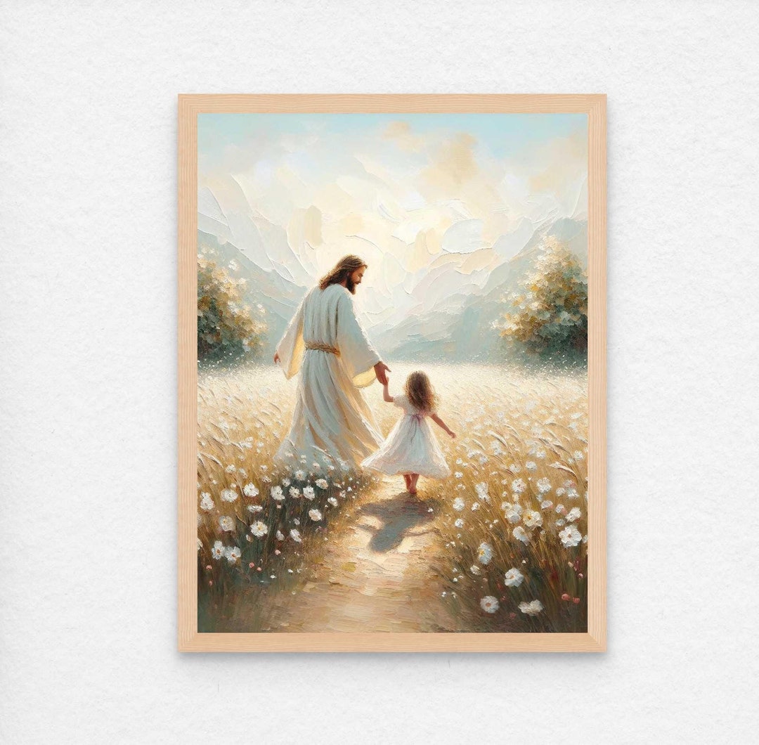 Follow Your Savior, Christian Art, Jesus and Girl, Jesus Painting, LDS ...