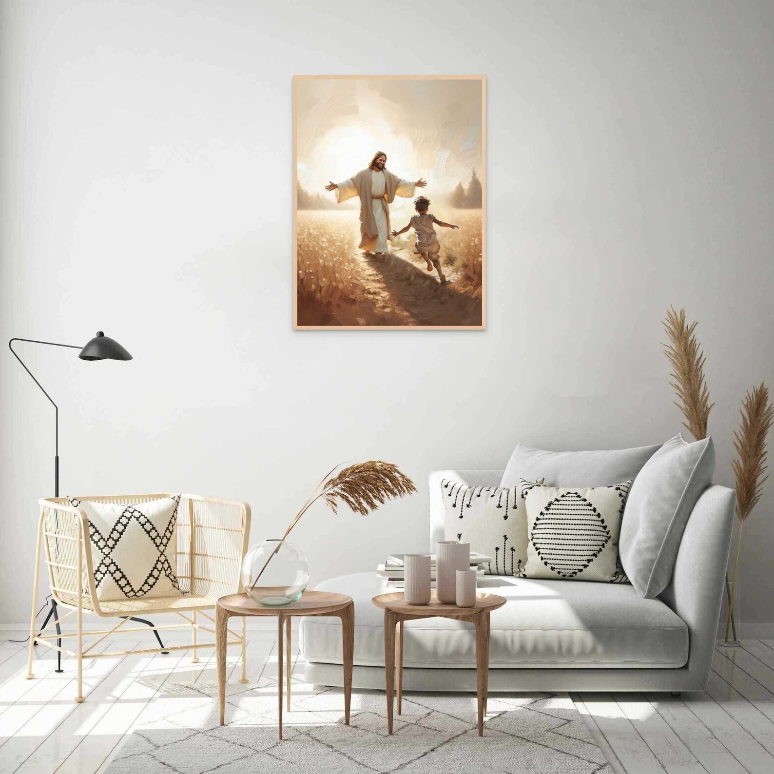 Finding Him, Christian Wall Art, Jesus With Boy, Jesus Painting, LDS ...