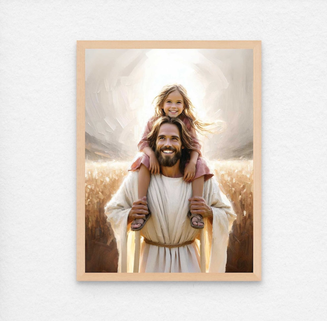 Jesus and Little Girl, Christian Art, Jesus With Children, Christ and ...