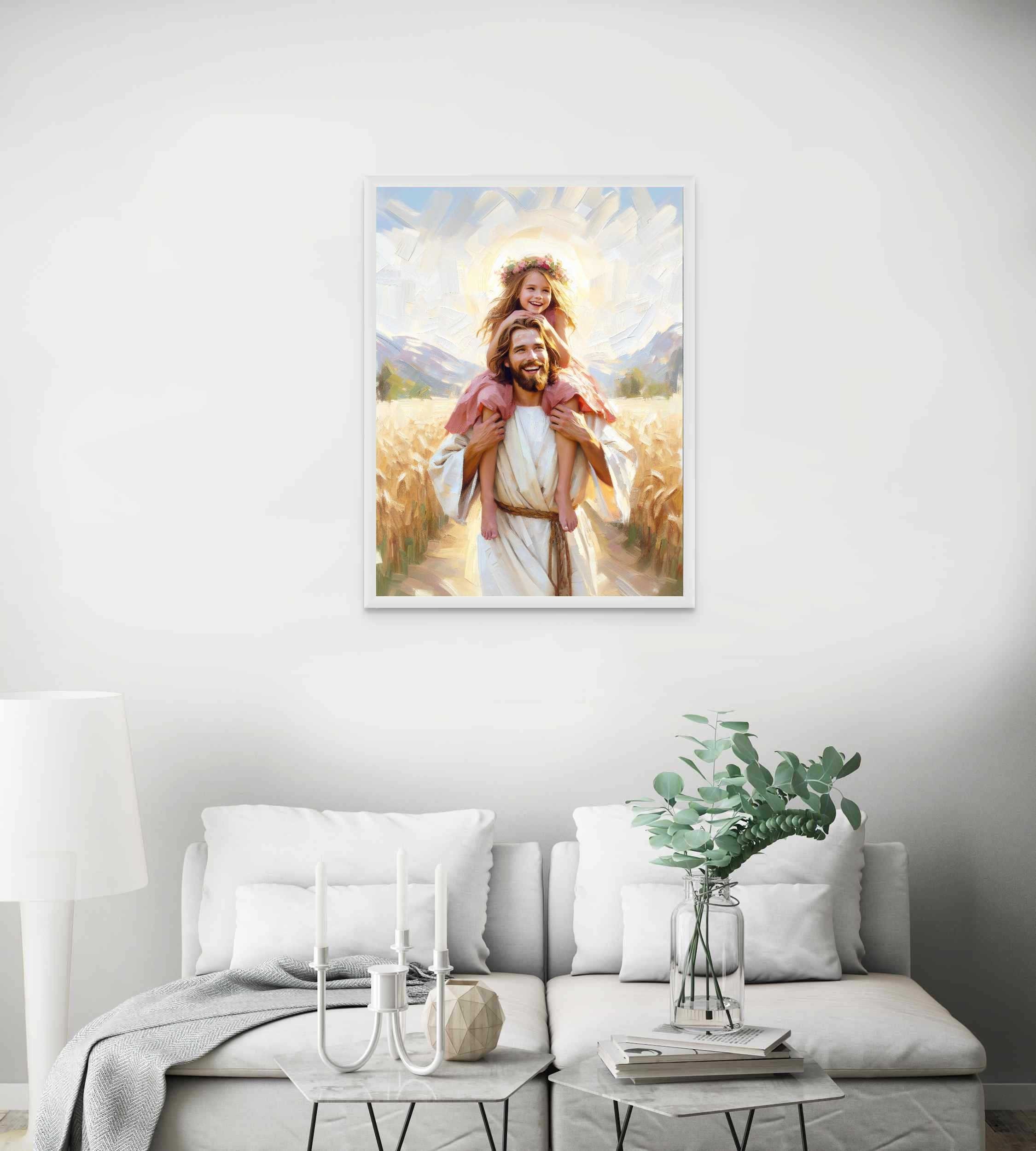 Days for Love, Digital Christian Art, Jesus With Girl Art, Jesus and ...