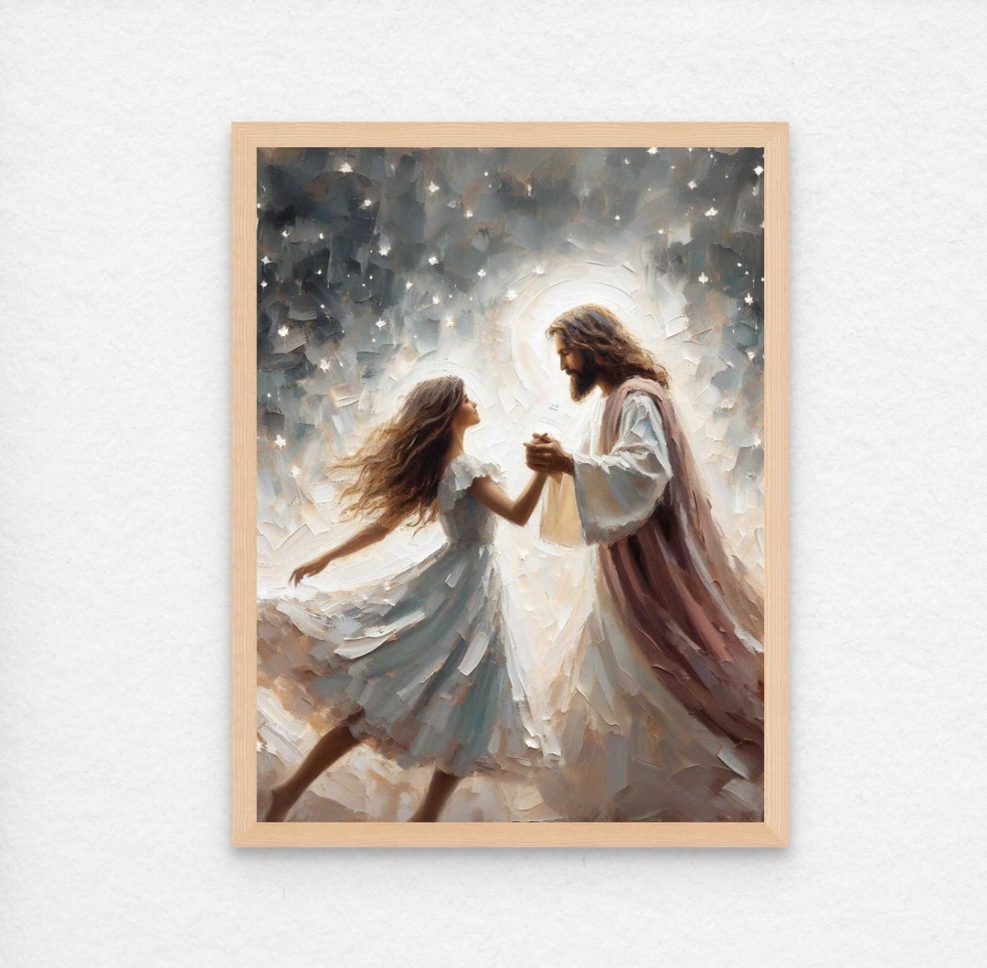 Vals of Faith, Christian Art, Jesus Christ Dancing With Girl, Jesus ...