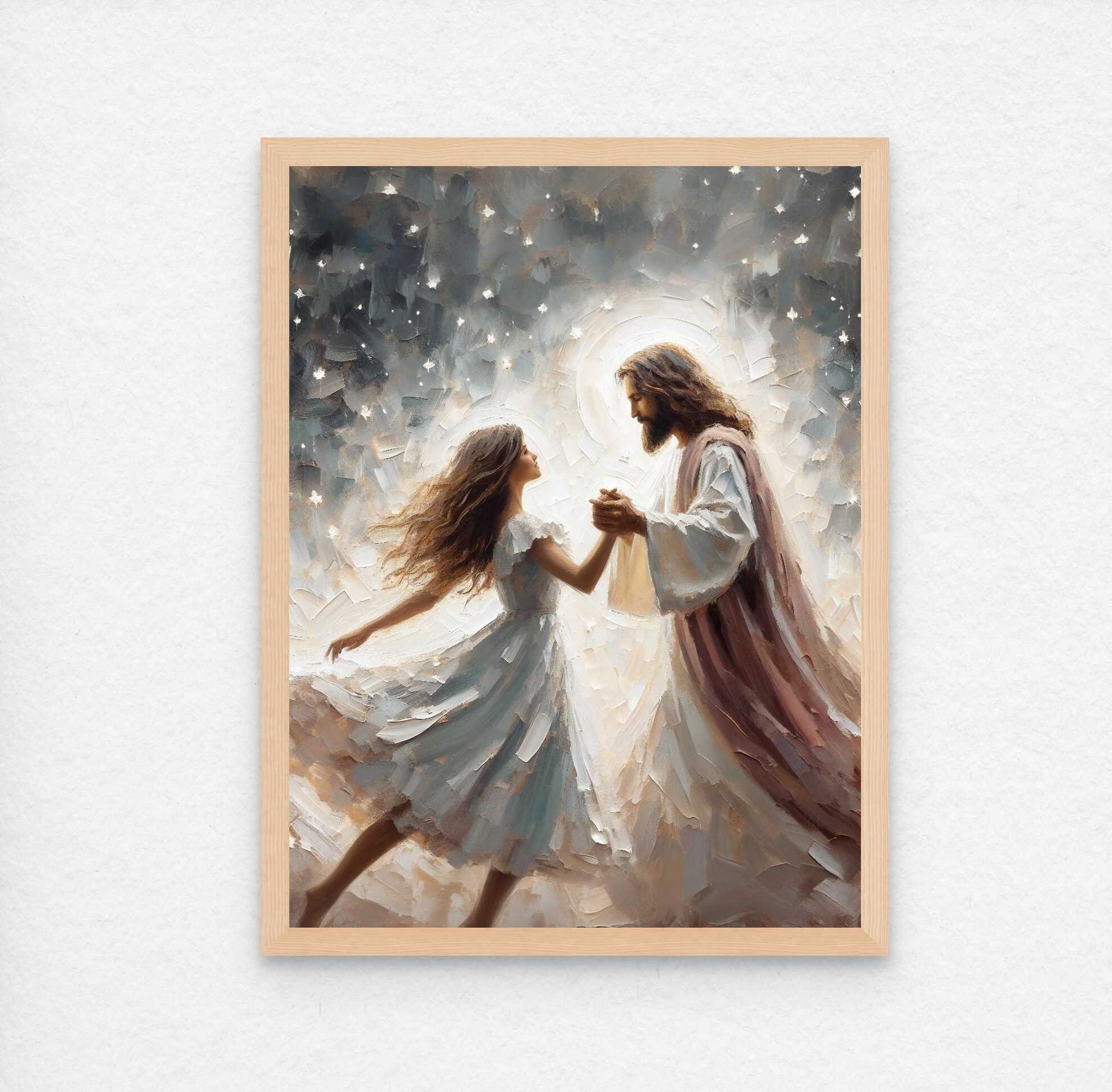 Vals of Faith, Christian Art, Jesus Christ Dancing With Girl, Jesus ...