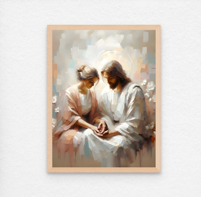 Divine Support, Christian Painting, Jesus and Girl Art, Jesus Art, LDS ...
