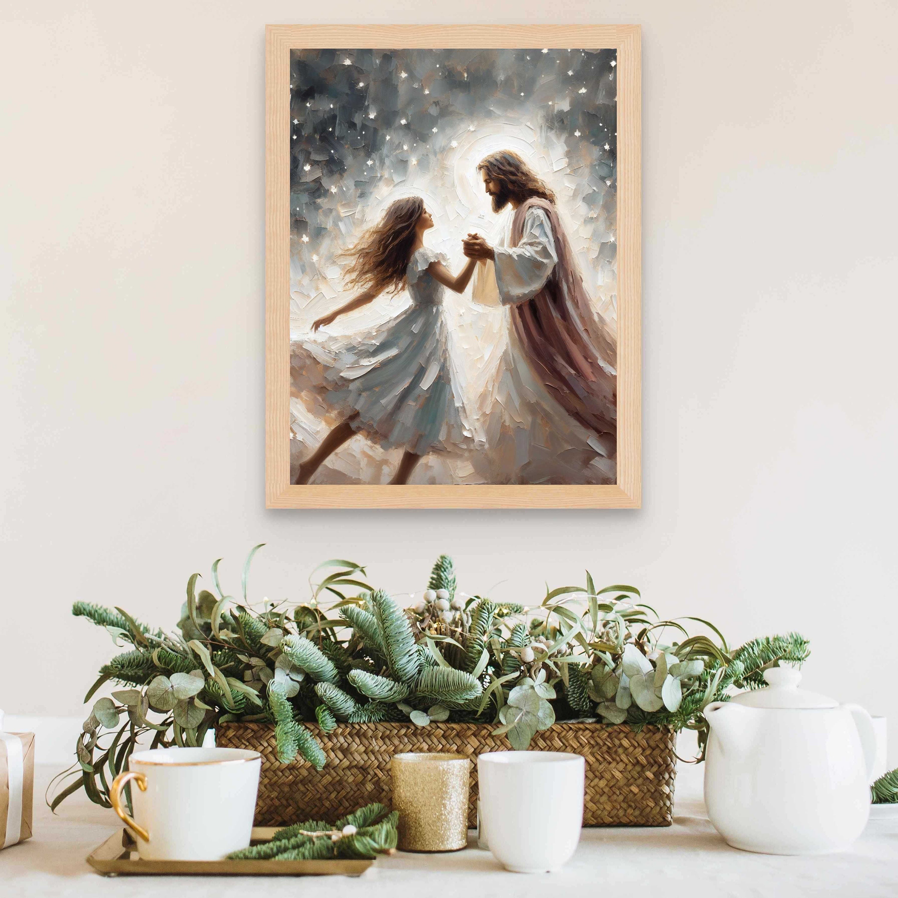 Vals of Faith, Christian Art, Jesus Christ Dancing With Girl, Jesus ...