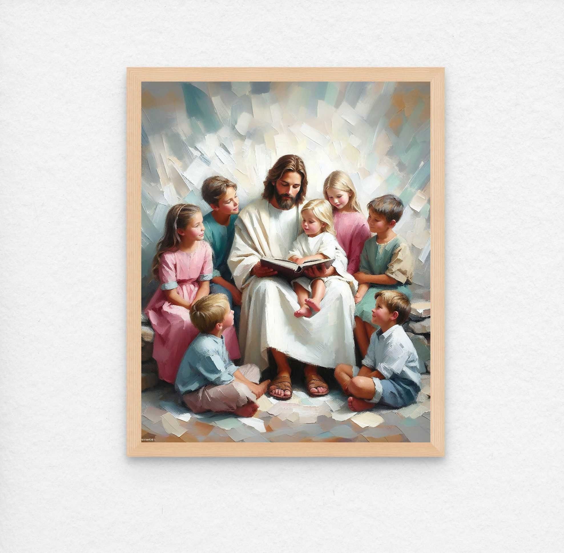 Christian Family, Jesus With Children, Jesus Painting, LDS Art, Bible ...
