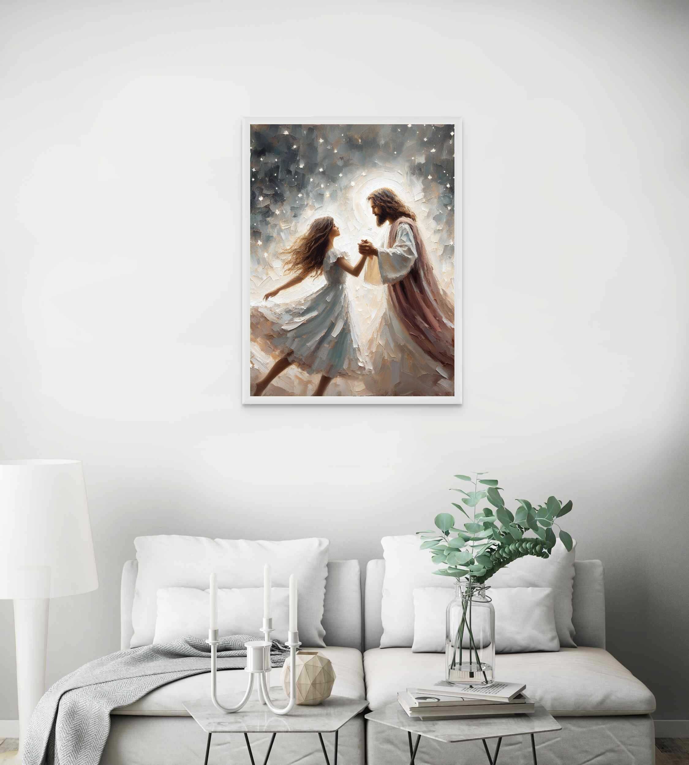 Vals of Faith, Christian Art, Jesus Christ Dancing With Girl, Jesus ...
