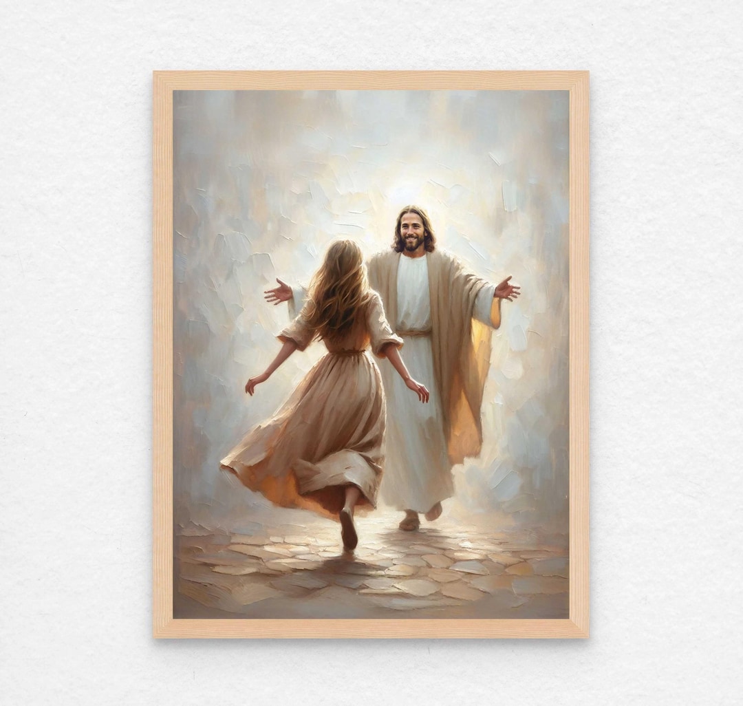 Welcome Home, Christian Art, Jesus With Girl, Jesus Prints, LDS Art ...