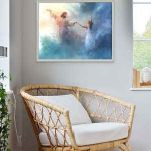 A Dance With God, Christian Art, Jesus Christ Dancing With Ballerina ...