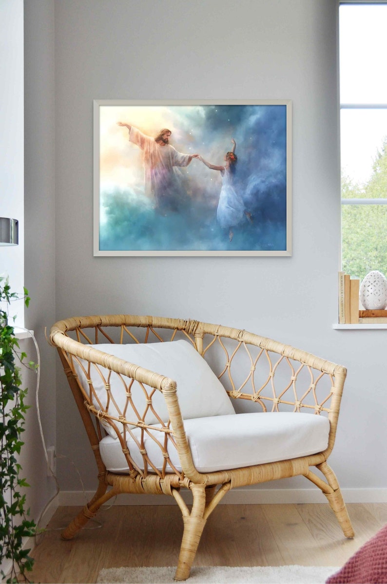 A Dance With God, Christian Art, Jesus Christ Dancing With Ballerina ...