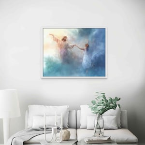A Dance With God, Christian Art, Jesus Christ Dancing With Ballerina ...