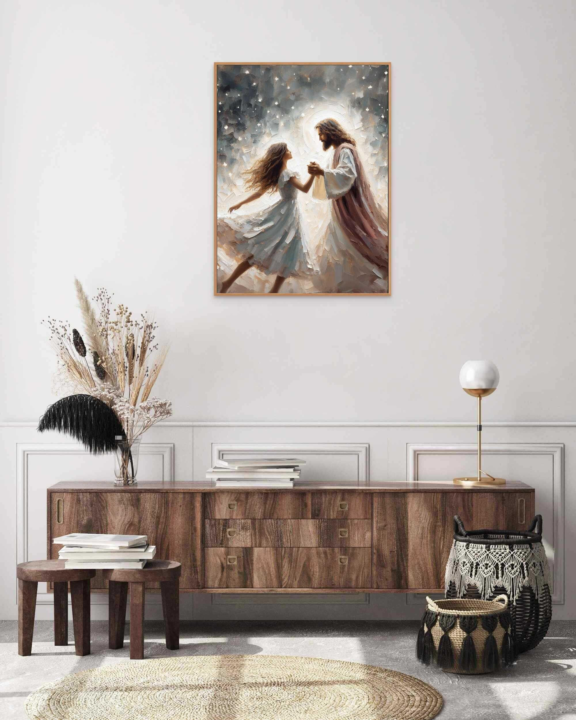 Vals of Faith, Christian Art, Jesus Christ Dancing With Girl, Jesus ...