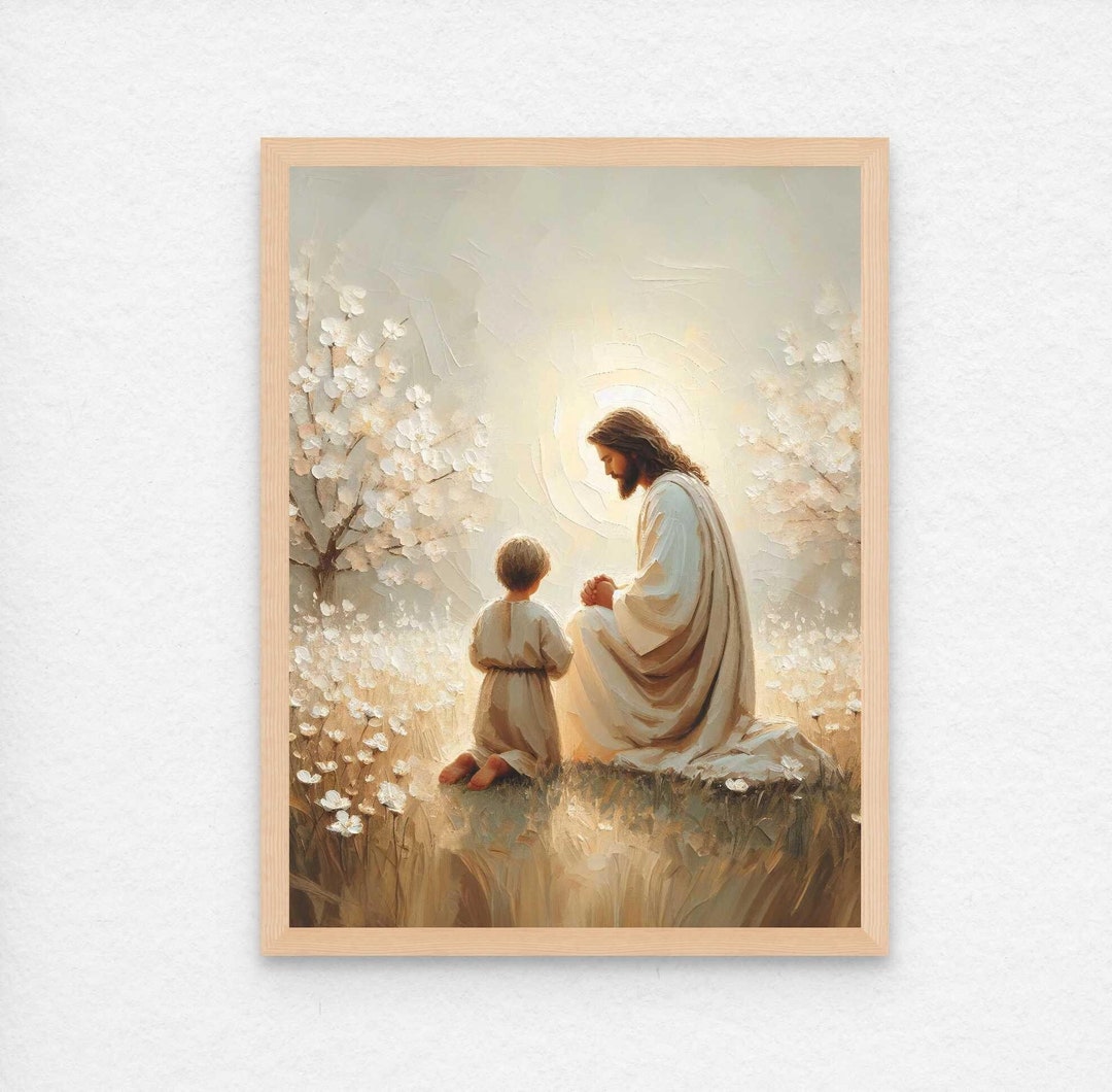 Your Belief, Christian Art, Jesus and Boy Praying, Jesus Painting, LDS ...