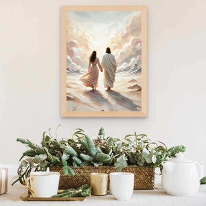Guide Me Lord, Christian Painting, Jesus Walking With Woman, Jesus ...