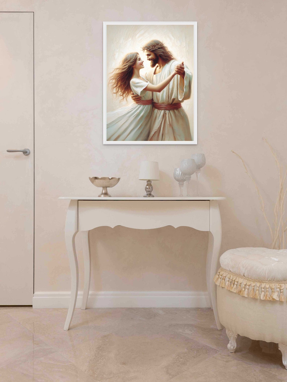 Dance With the Savior, Christian Art, Jesus and Girl, Jesus Painting ...