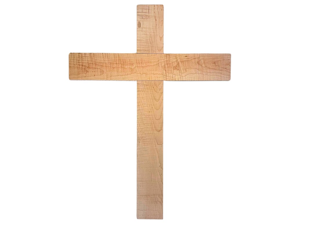 Maple Cross, Wall Cross, Offset Cross, Christian Gift, Offset Cross ...