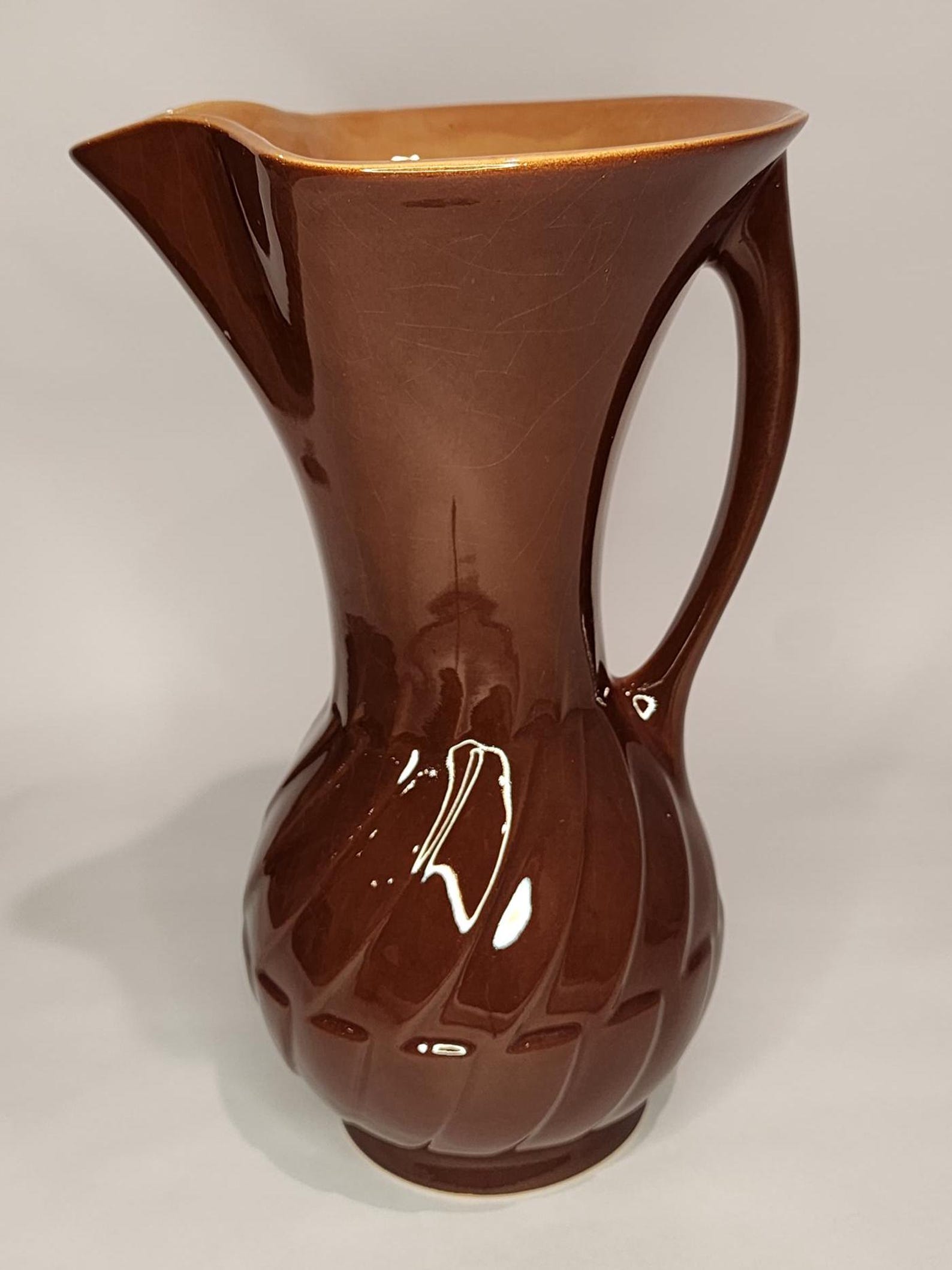 Vintage Roseville Pottery Mayfair Pitcher, Pattern 1106-10", Circa 1952 ...