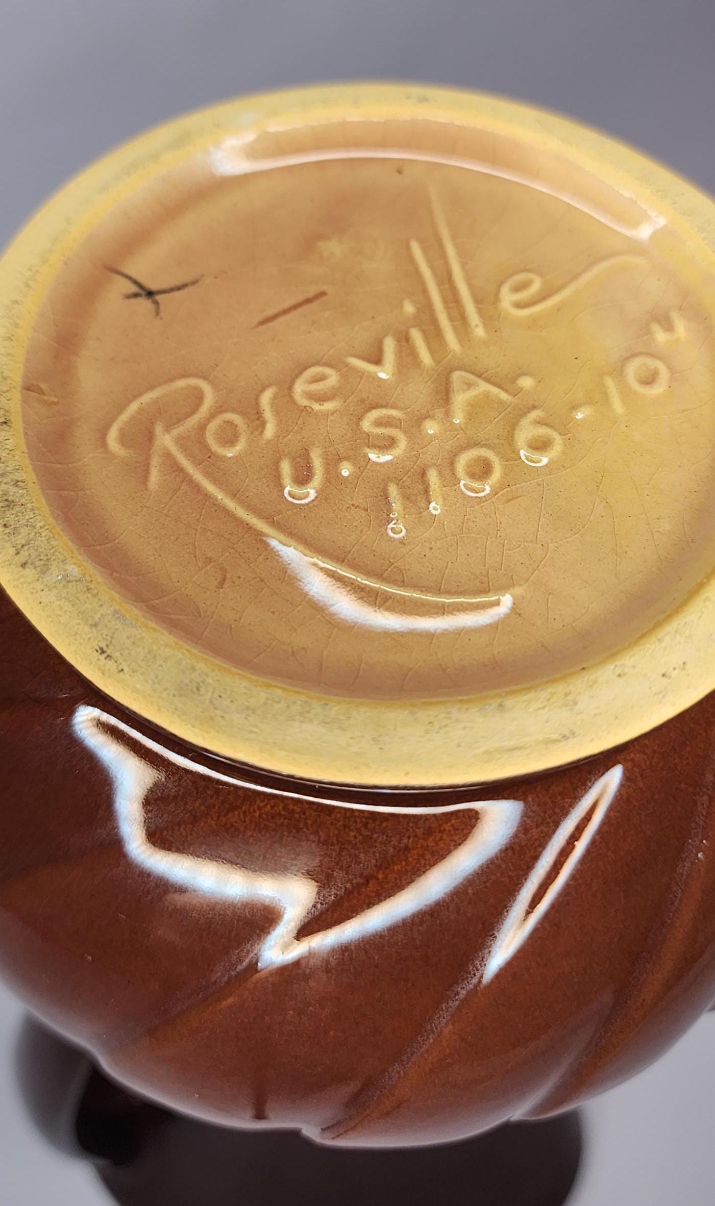 Vintage Roseville Pottery Mayfair Pitcher, Pattern 1106-10", Circa 1952 ...