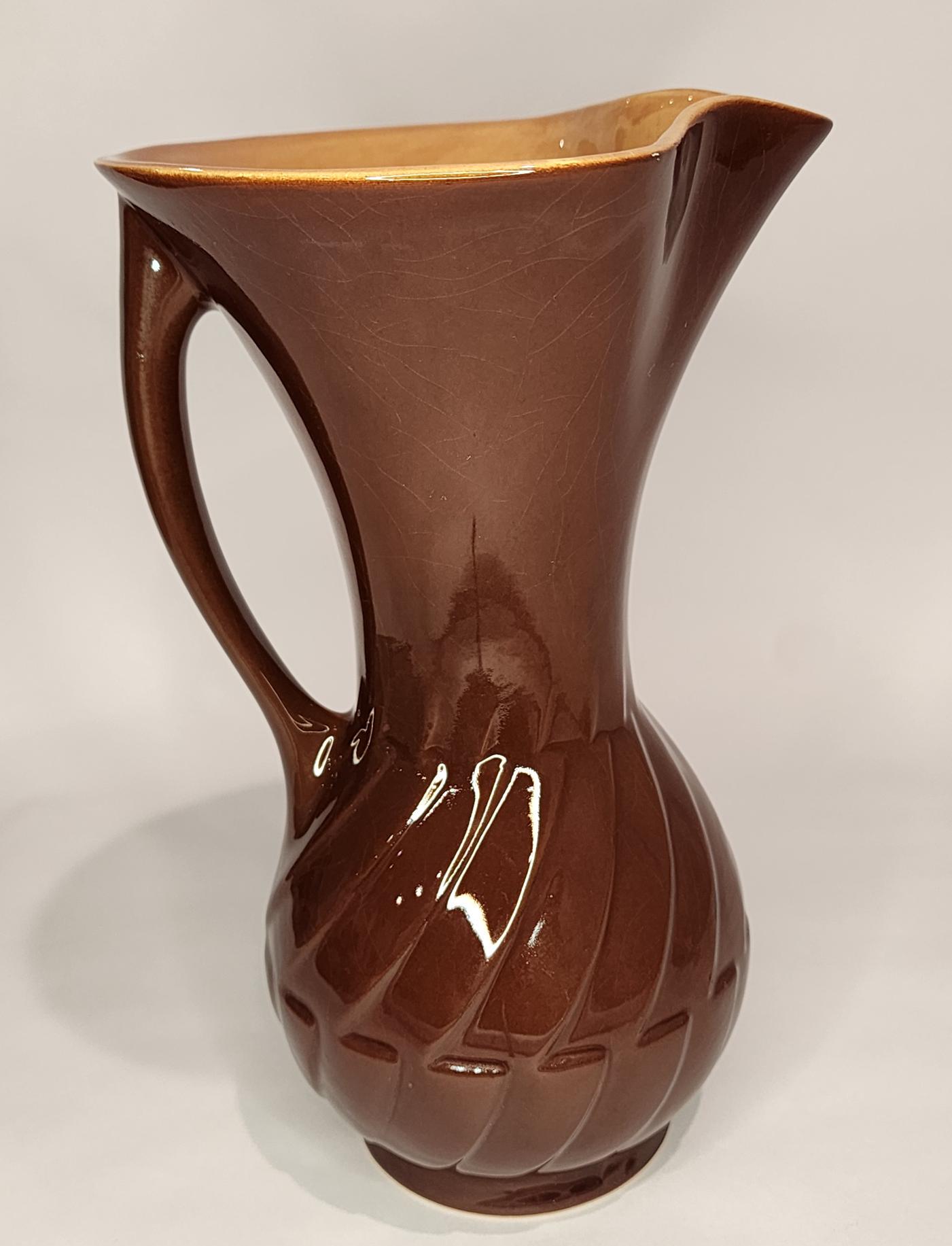 Vintage Roseville Pottery Mayfair Pitcher, Pattern 1106-10", Circa 1952 ...