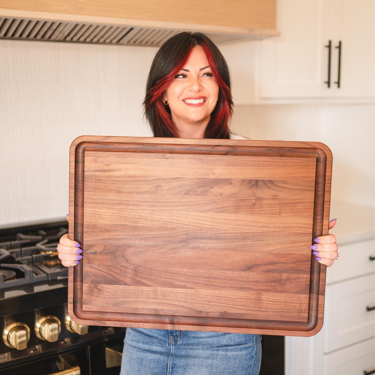 Custom Extra Large Walnut Wood Cutting Board - Made 100% in USA - by ...