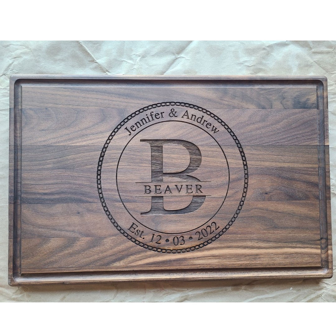 Custom Extra Large Walnut Wood Cutting Board - Made 100% in USA - by ...