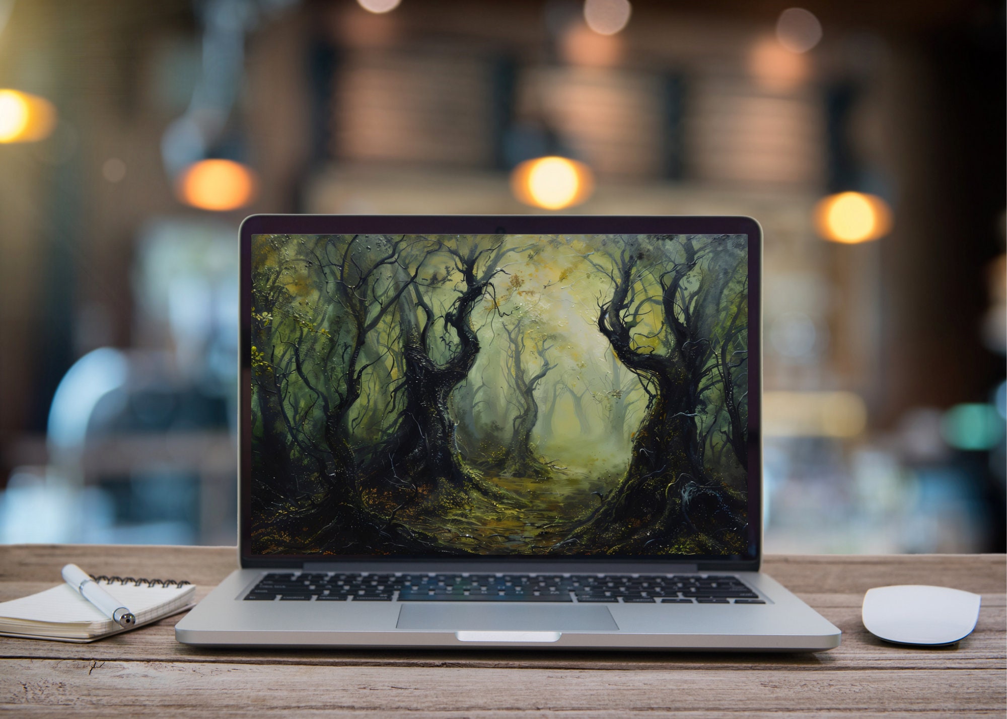 Frame TV Art Creepy Dark Forest, Frame TV Art Collection, Halloween ...