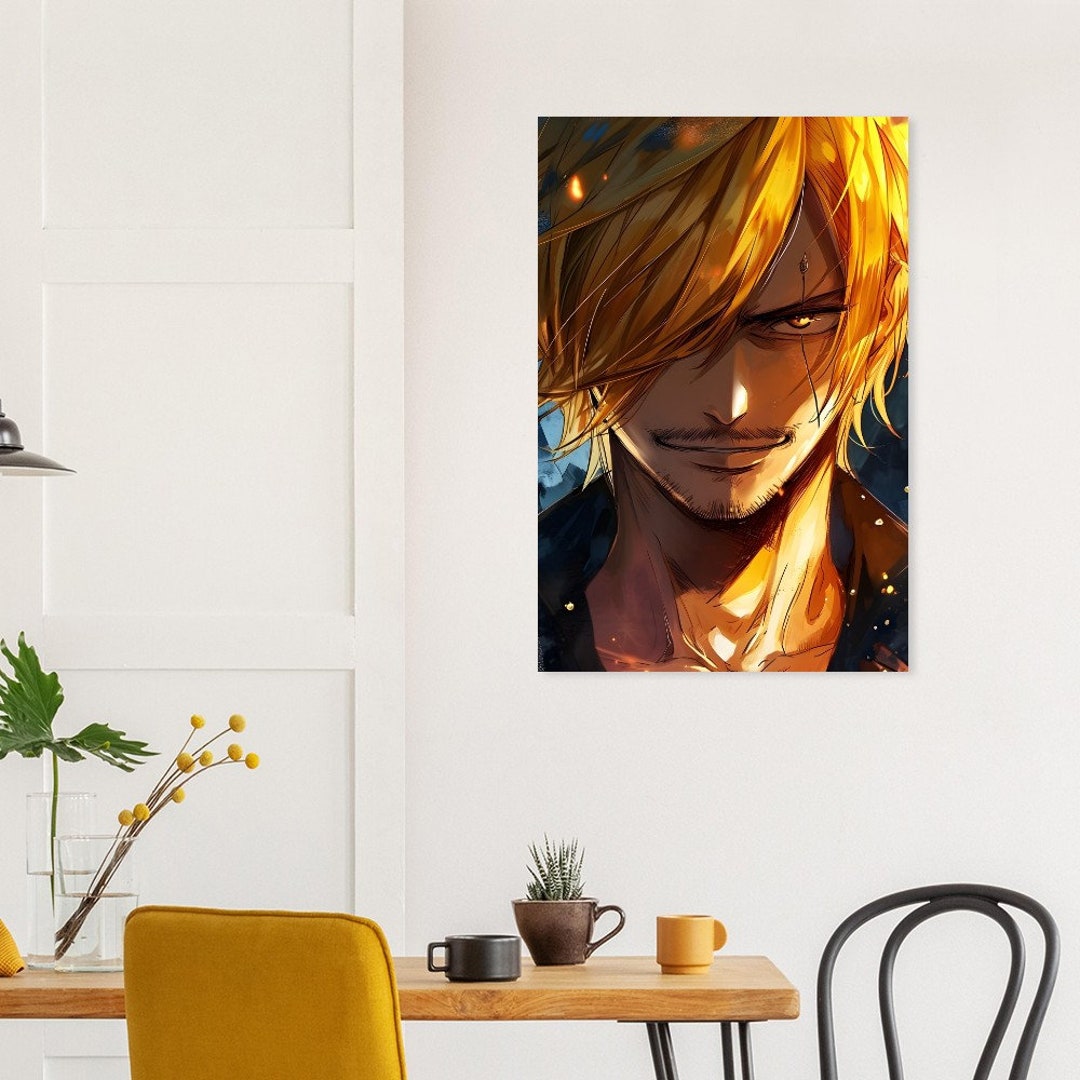 Sanji Poster Anime Manga Poster, Anime Gift, Decor, Room Decor, Wall ...