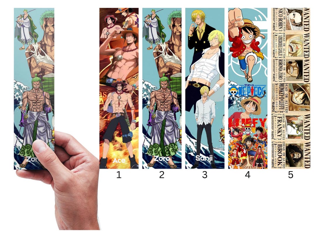 Onepiece Bookmark and Never Lose Your Page With These One Piece ...