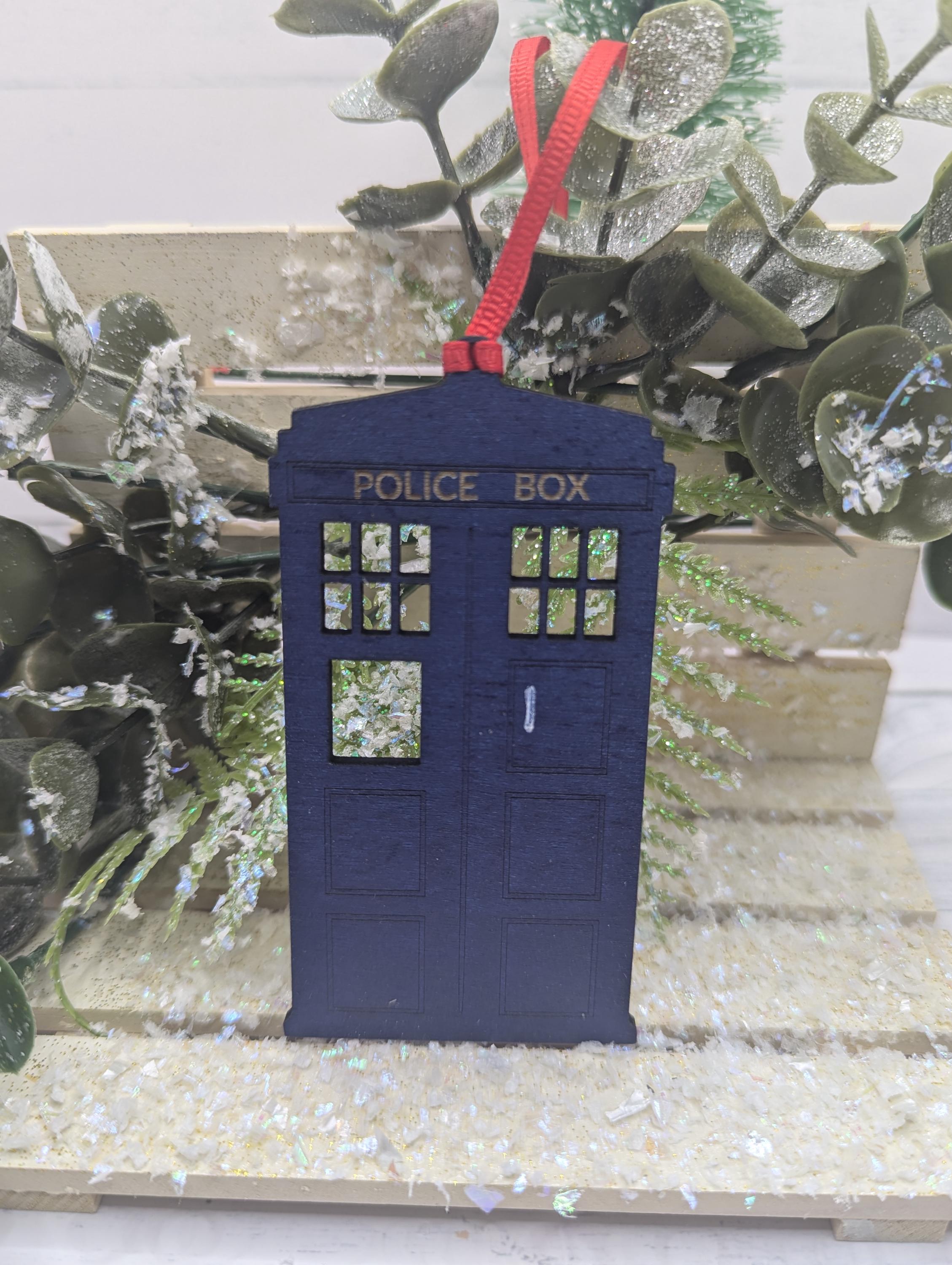 Doctor Who Inspired TARDIS Wooden Ornament - 2x4 Inch Cutout - Etsy
