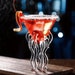 Octopus Martini Glass-set of 2 Unique Cocktail Kitschy Barware Nautical ...